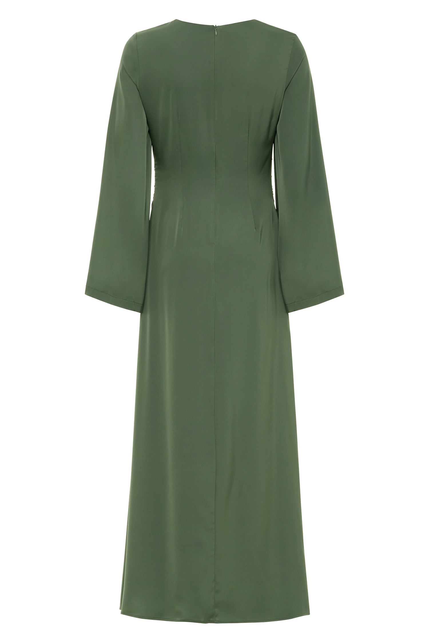 Grace Satin Maxi - Rich Green