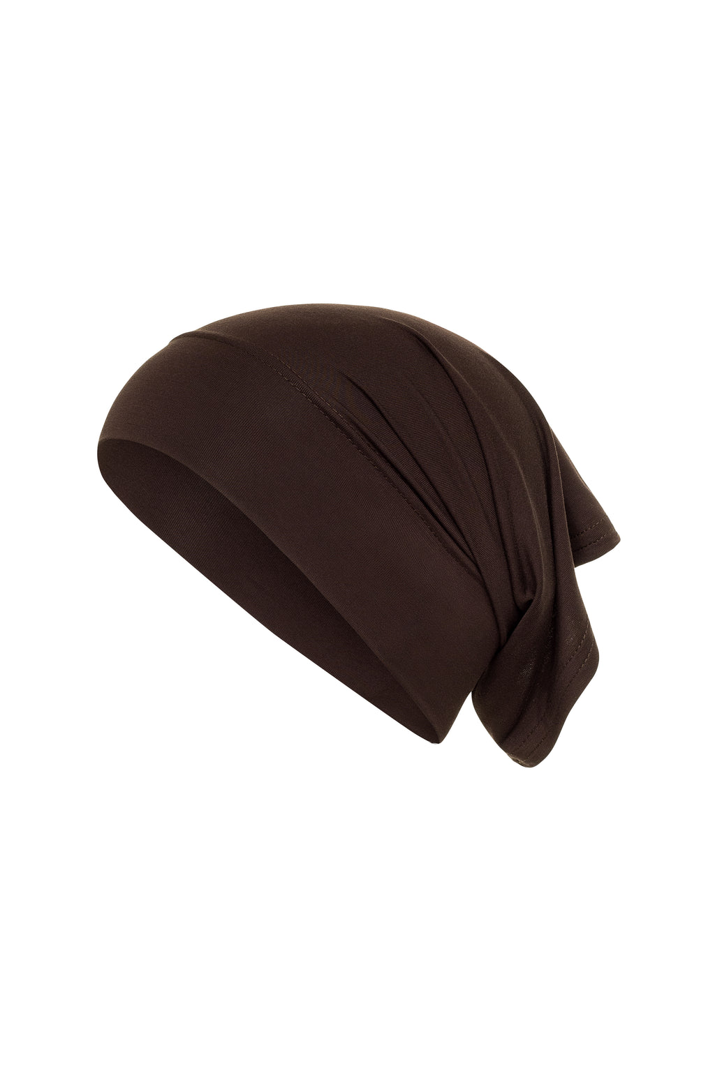 Bamboo Jersey Tube Cap (Long) - Choco